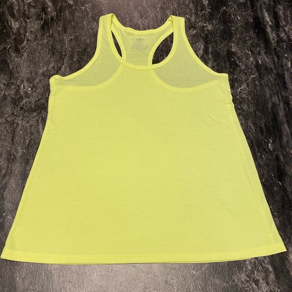 Tops | Athletic Works Neon Yellow Racerback Tank | Poshmark